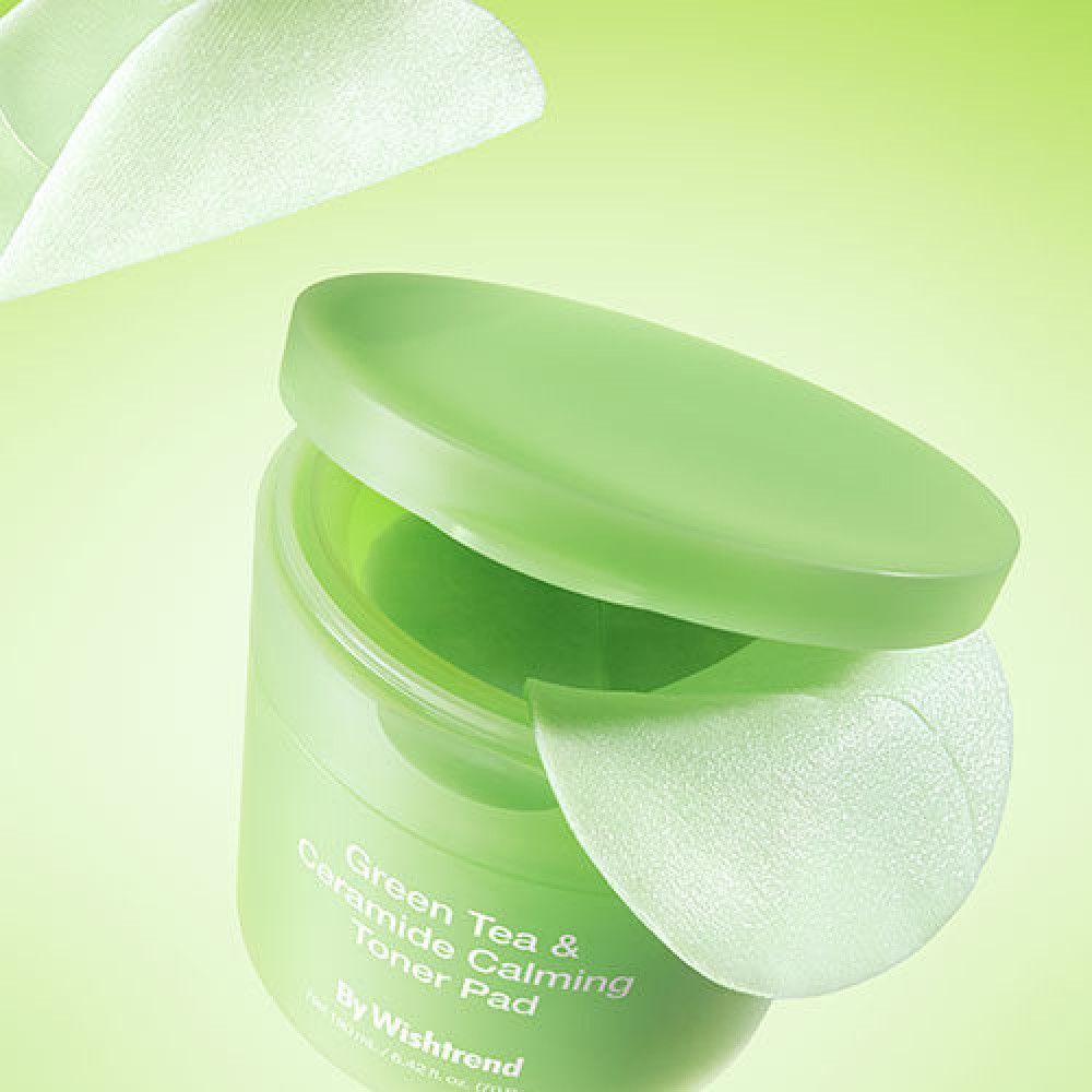 Купити By Wishtrend Green Tea & Ceramide Calming Toner Pad Заспокійливі ...